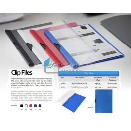 Daftar atk Clip File jenis Map Plastik Dokumen Bantex 3260 Clip File A4 ...