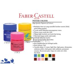 Jual Cat tinta lukis poster color warna 15ml Faber Castell dan semua ...