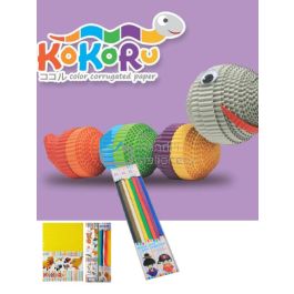 Distributor grosir Kokoru Color Corrugated Paper A4 Stripe Hachi Kertas ...